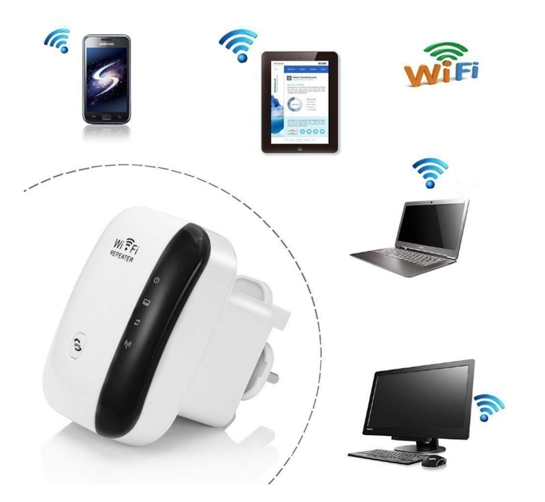 Répéteur WiFi - BIGILANTUH - 300 Mbps - 2,4 GHz - WPS - RJ45 ...